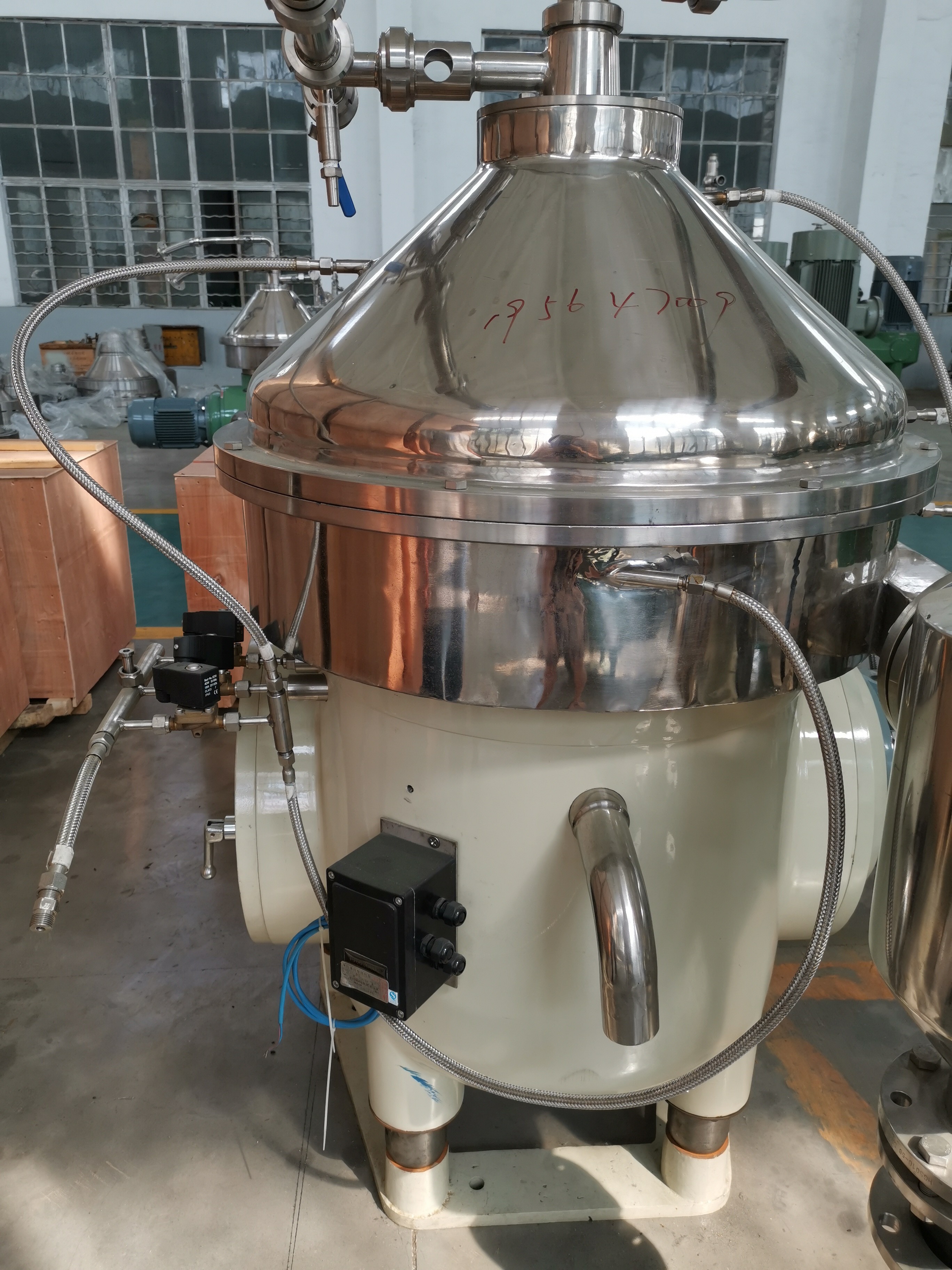 Stainless steel disc centrifuge separator for dairy clarifying ...