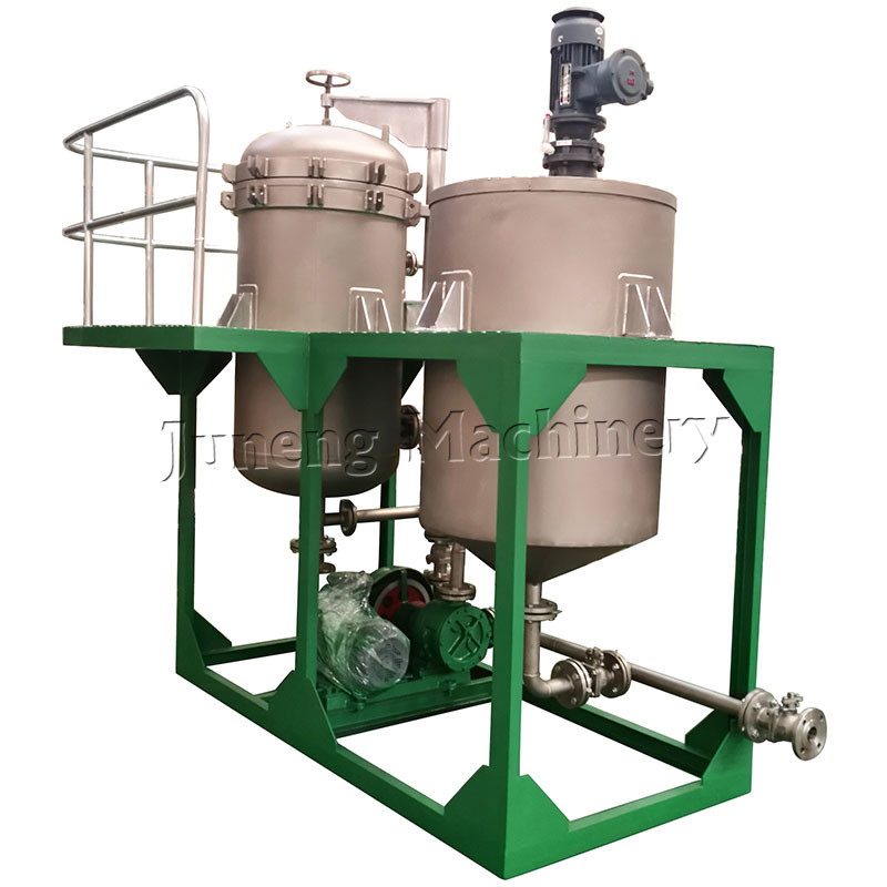 Small Size Low Capacity Vertical Plate Pressure Filter Machine With Tank