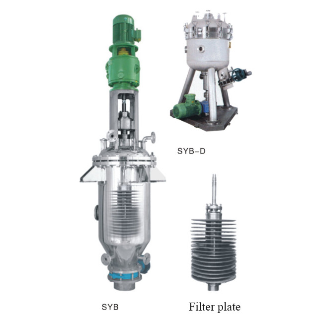 SYB Series Stainless Steel Vertical Pressure Leaf Rotary Filter Round ...